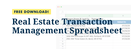 Free Real Estate Transaction Management Spreadsheet from Paperless ...